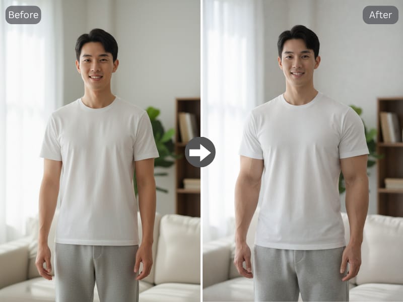 AI Muscle Generator | Add Realistic Muscles to Photos - Somake AI