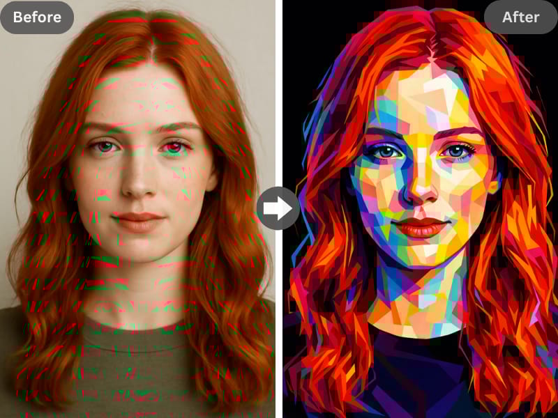 WPAP Art Generator | Convert Photo to Geometric Pop Art - Somake AI