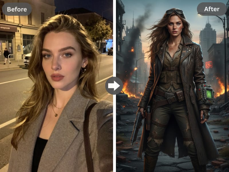 Fallout Filter: Convert Photos to Retro-Futuristic Art - Somake AI