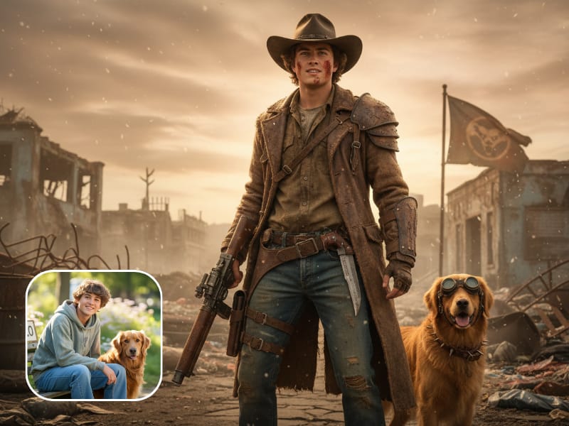 Fallout Filter: Convert Photos to Retro-Futuristic Art - Somake AI